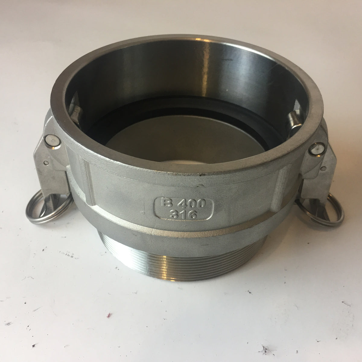 4" (100mm) Type B Stainless Steel 316 Self-Locking Camlock – Camlock ...